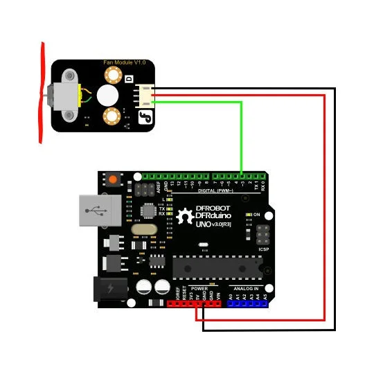 DFRobot Gravity - Propeller With DC 3-6V Motor Module - Botland