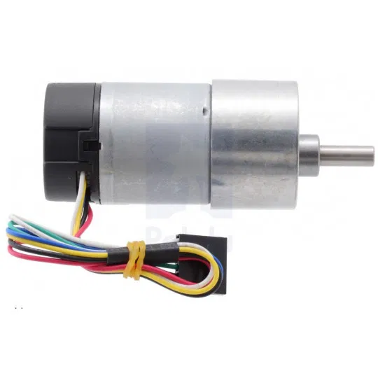 DC Motor 37Dx73L With 131:1 Gear 12V 80RPM + Encoder CPR 64 - Botland