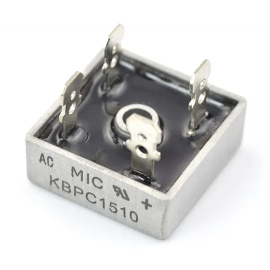 Bridge Rectifier KBPC1510 - 1000V/15A - With Connectors - Botland